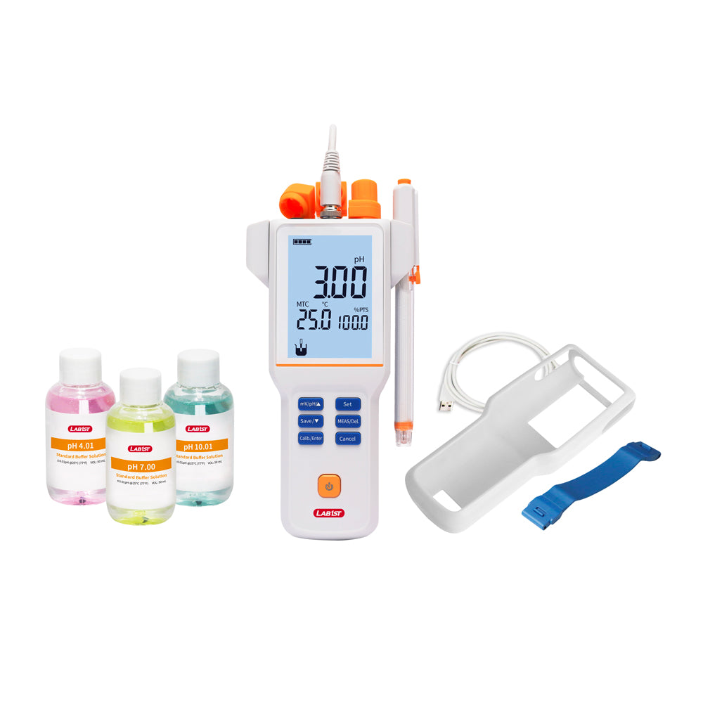 LCD Portable PH / ORP Lab pH Meter Kit with NIST buffers EG10 – lab1st-eshop