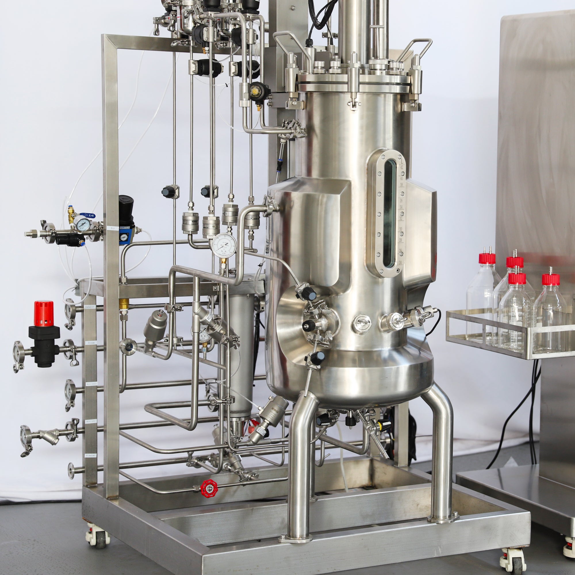 1000L Stainless Steel Bioreactor for Cell Culture with 4 Gas Inlets BR ...
