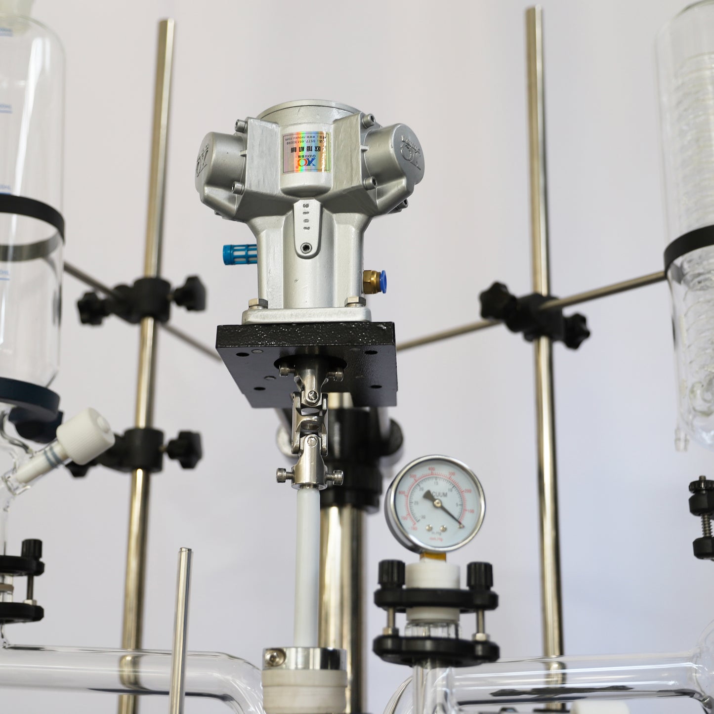 50L Chemical Lab Jacketed Glass Reactor Vessel with Digital Display for ...