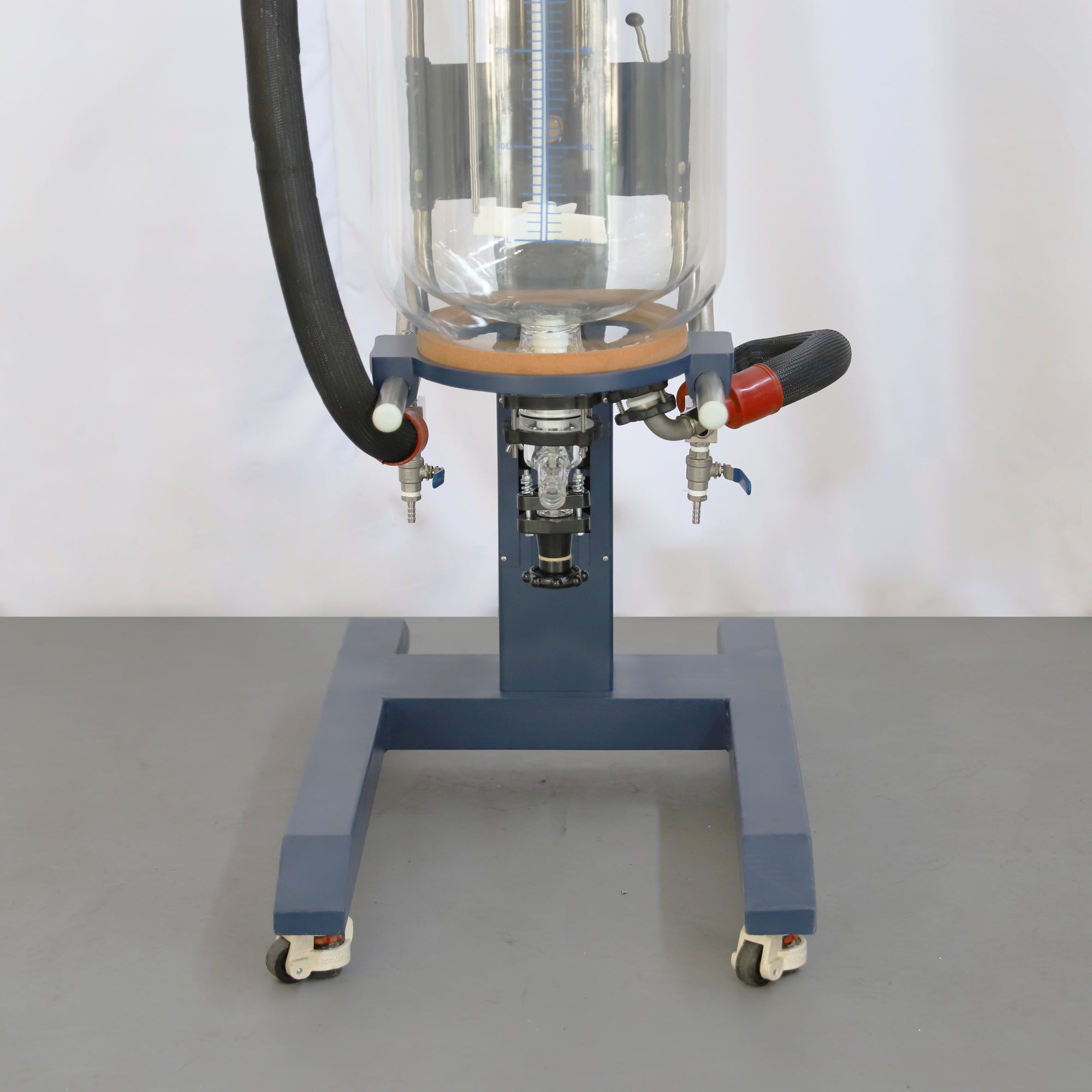 50L Chemical Lab Jacketed Glass Reactor Vessel with Digital Display for ...