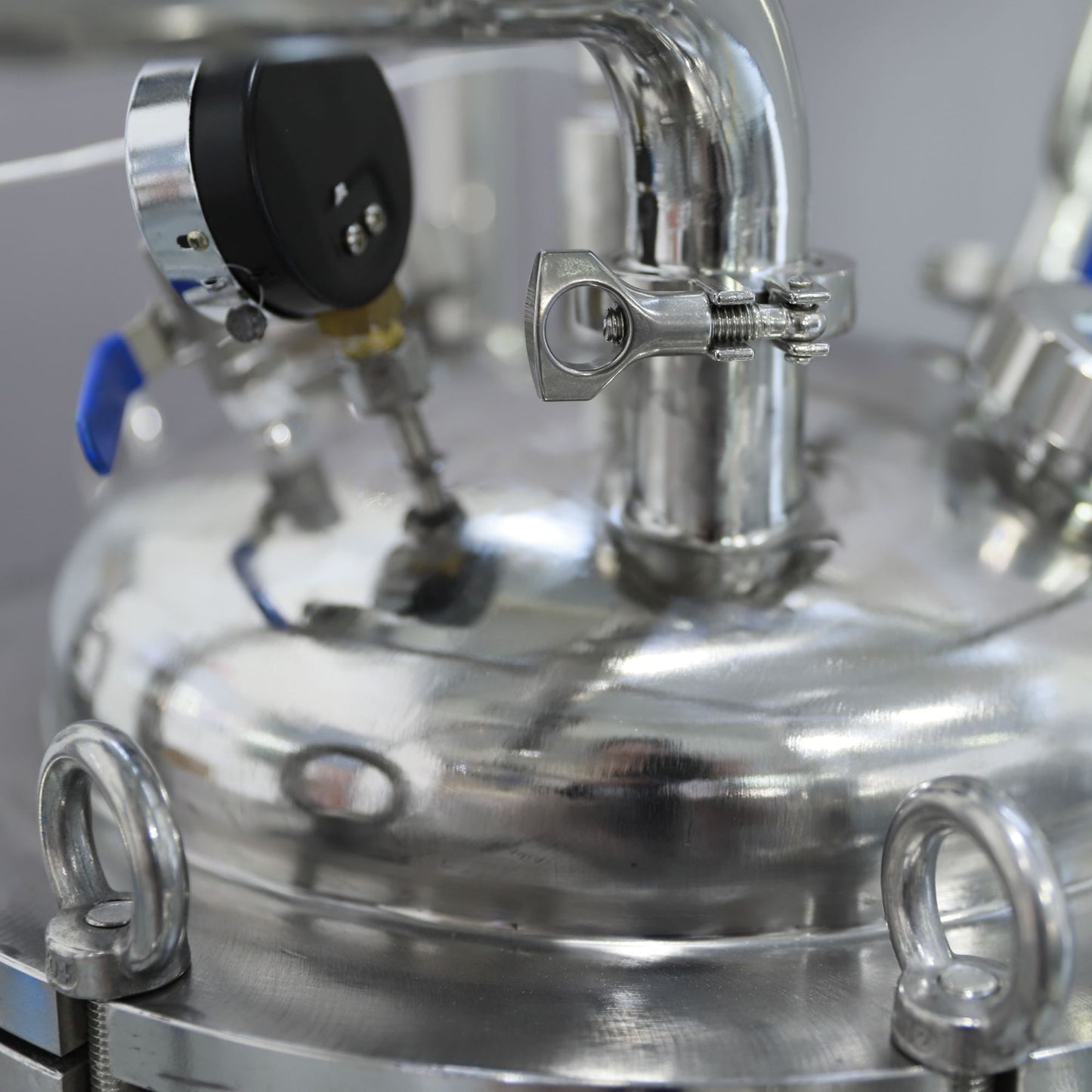 100L Chemical Lab Jacketed Glass Reactor Vessel with Digital Display ...