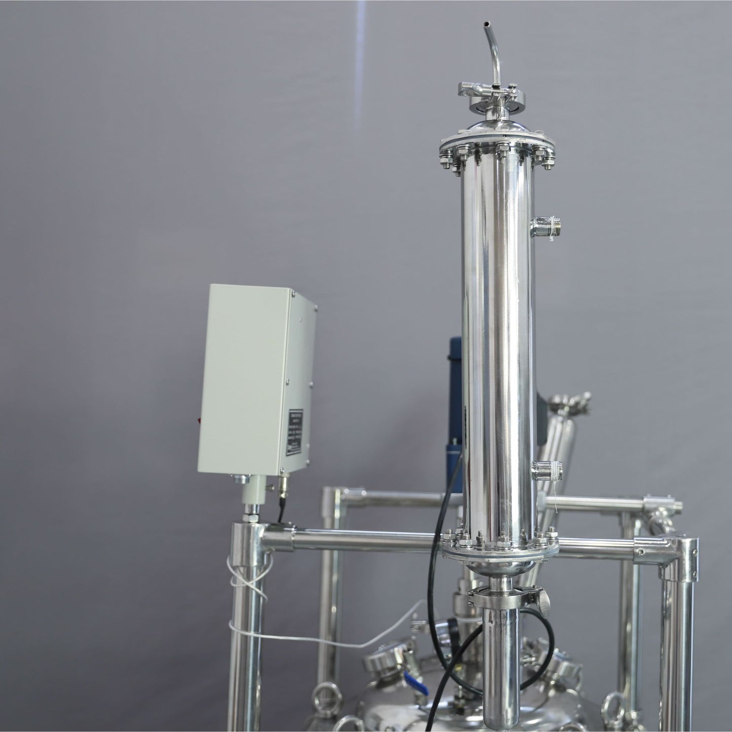 100L Chemical Lab Jacketed Glass Reactor Vessel with Digital Display ...