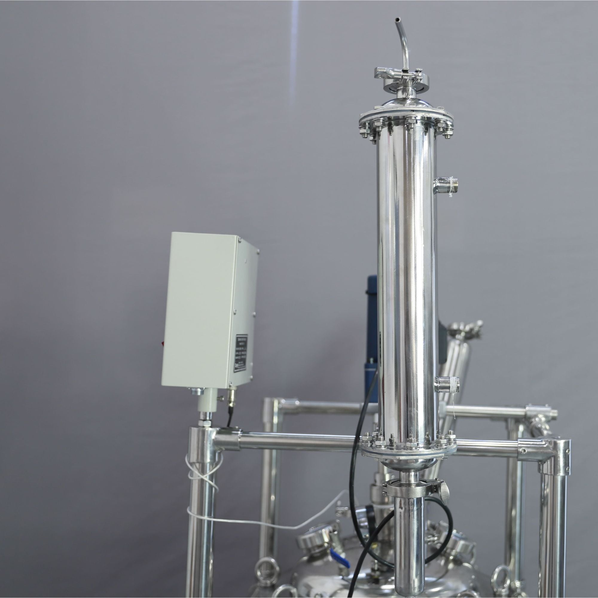 100L Chemical Lab Jacketed Glass Reactor Vessel with Digital Display ...