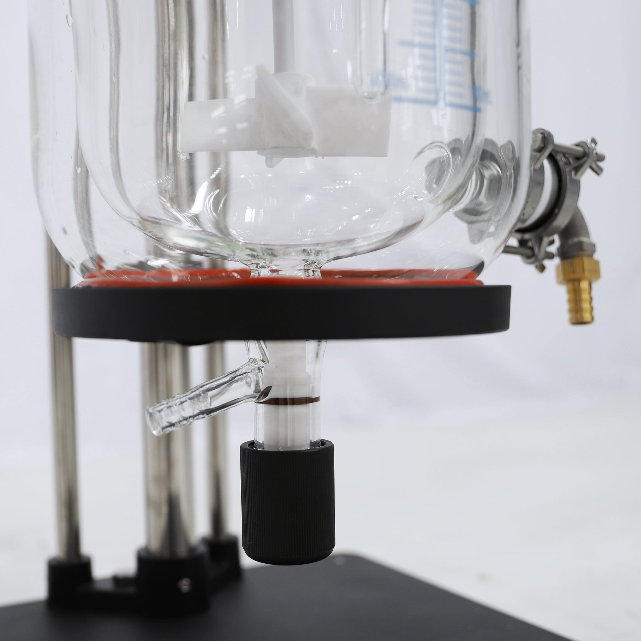5L Chemical Lab Jacketed Glass Reactor Vessel with Digital Display for ...