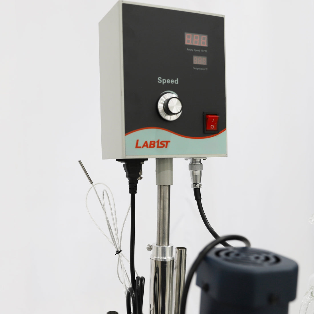 5L Chemical Lab Jacketed Glass Reactor Vessel with Digital Display for ...