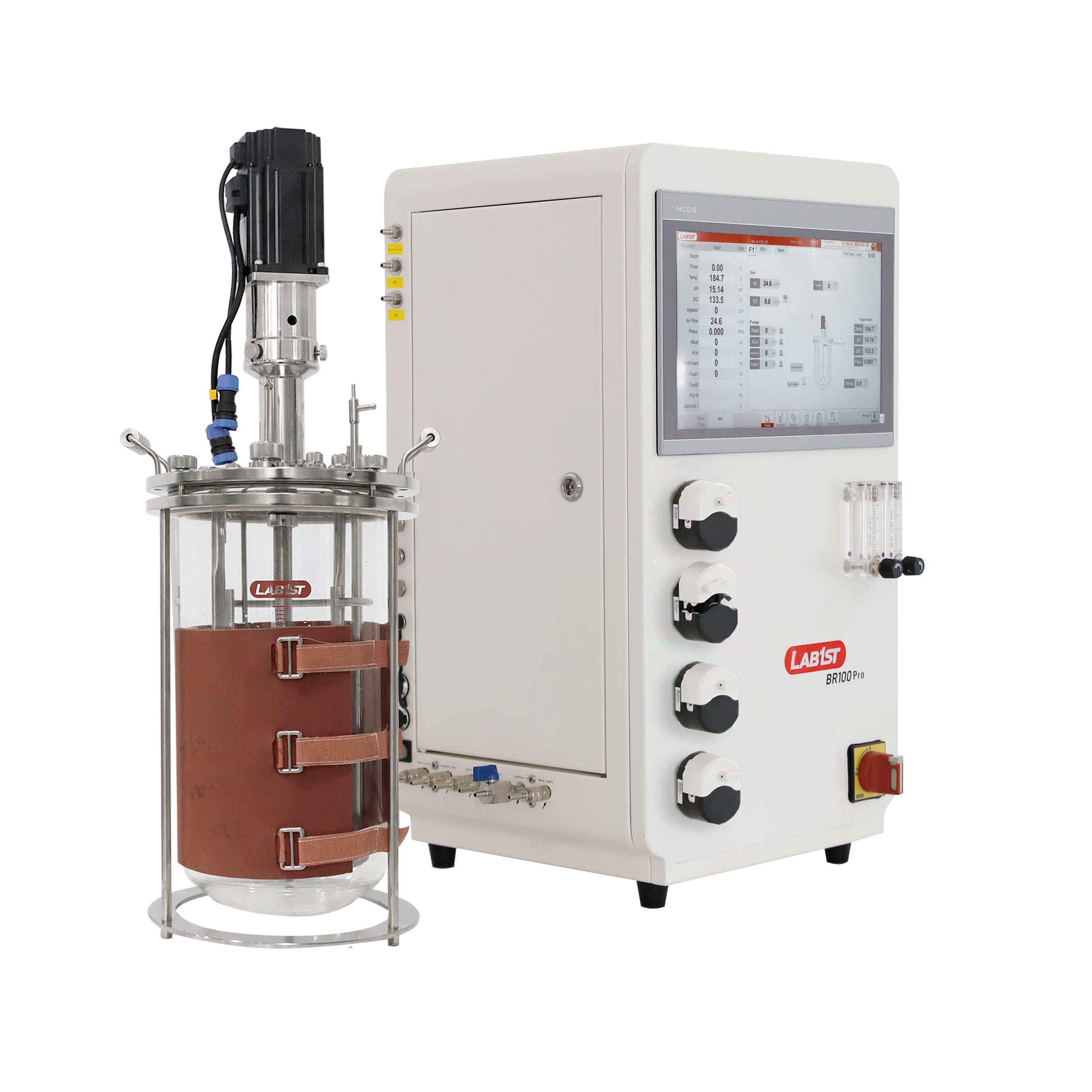 Benchtop Bioreactor for Microbial Cultivation Upgrated BR100Pro-M1 ...