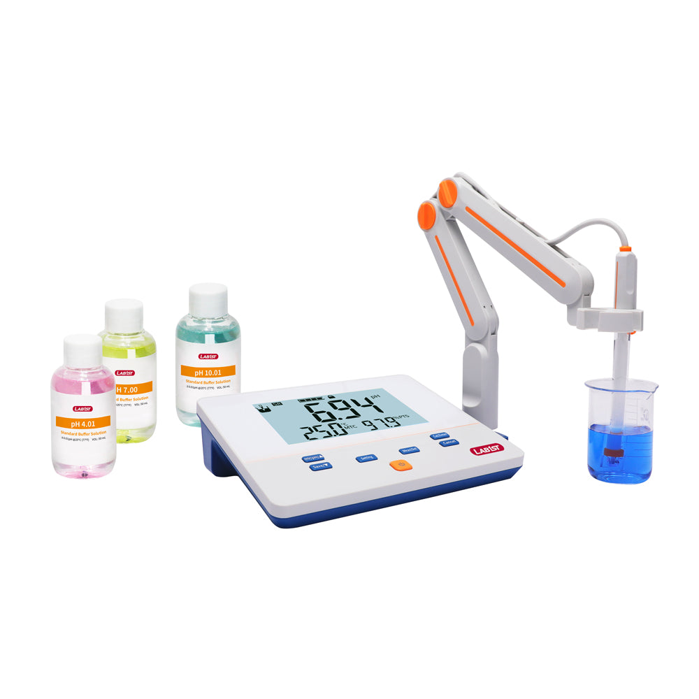 Digital Benchtop Lab pH Meter Kit with Refillable pH Electrode ME2 ...