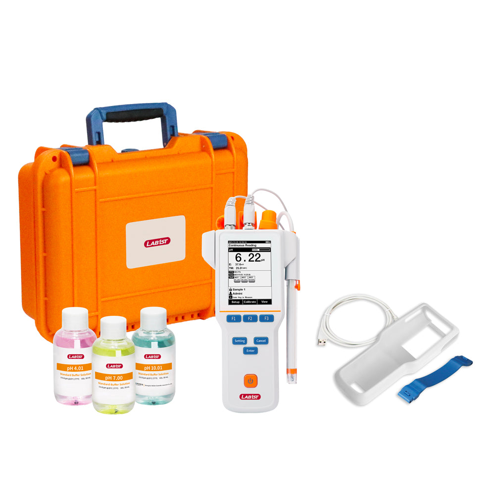 LCD Portable Temperature / PH / ORP Lab pH Meter Kit with GLP Certifie – lab1st-eshop