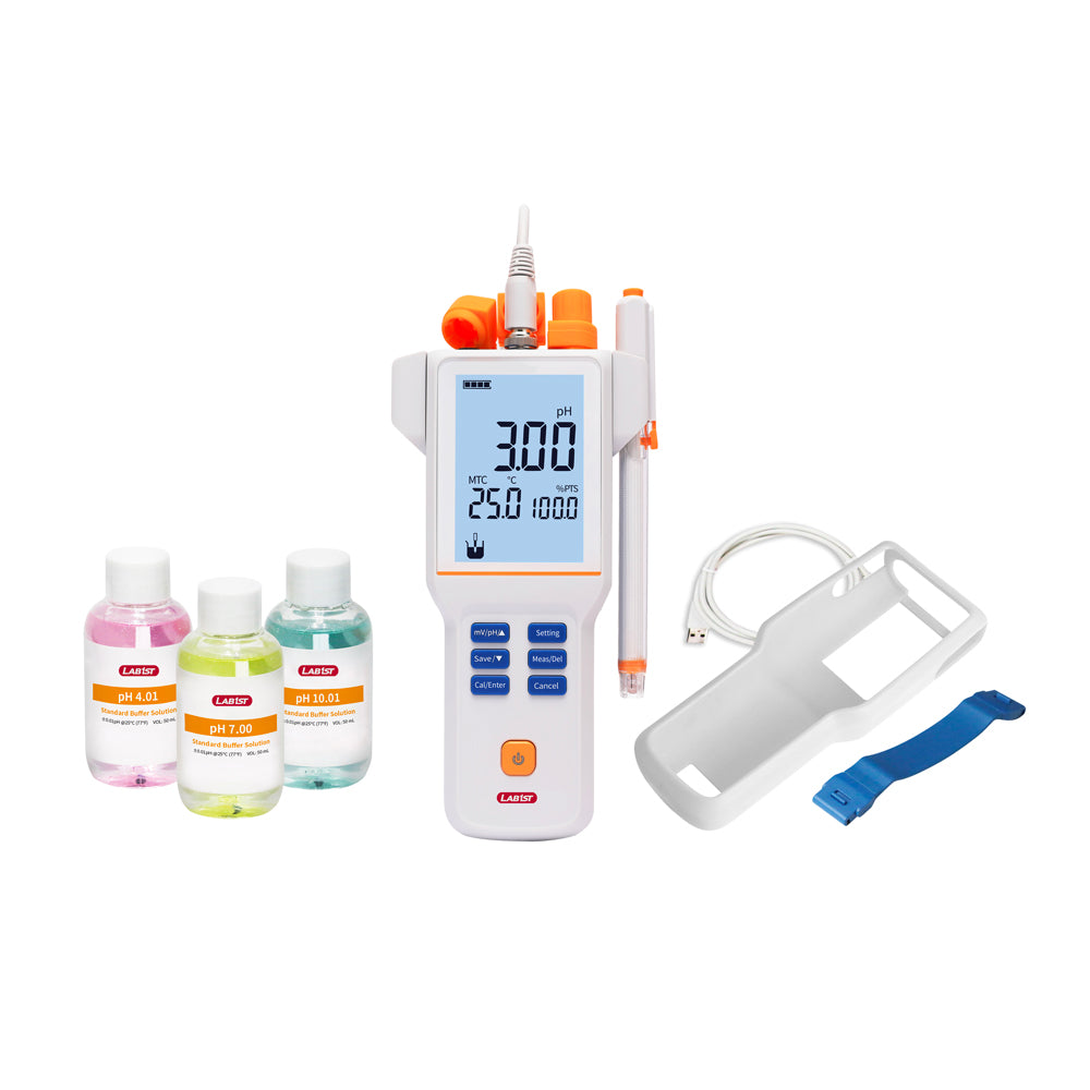 LCD Portable Temperature / PH / ORP Lab pH Meter Kit with NIST buffers ...