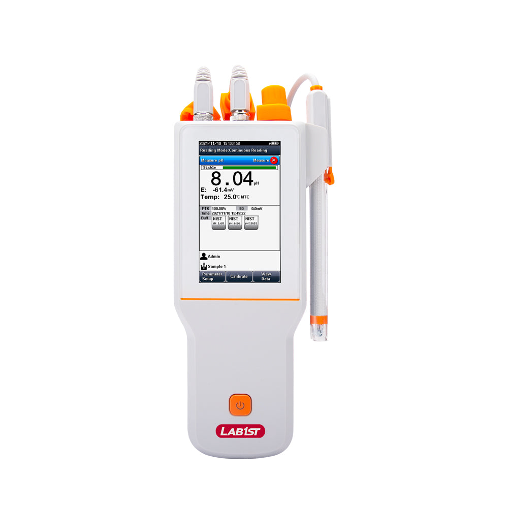 LCD Touchscreen Portable PH / ORP / Temperature Lab pH Meter Kit with ...