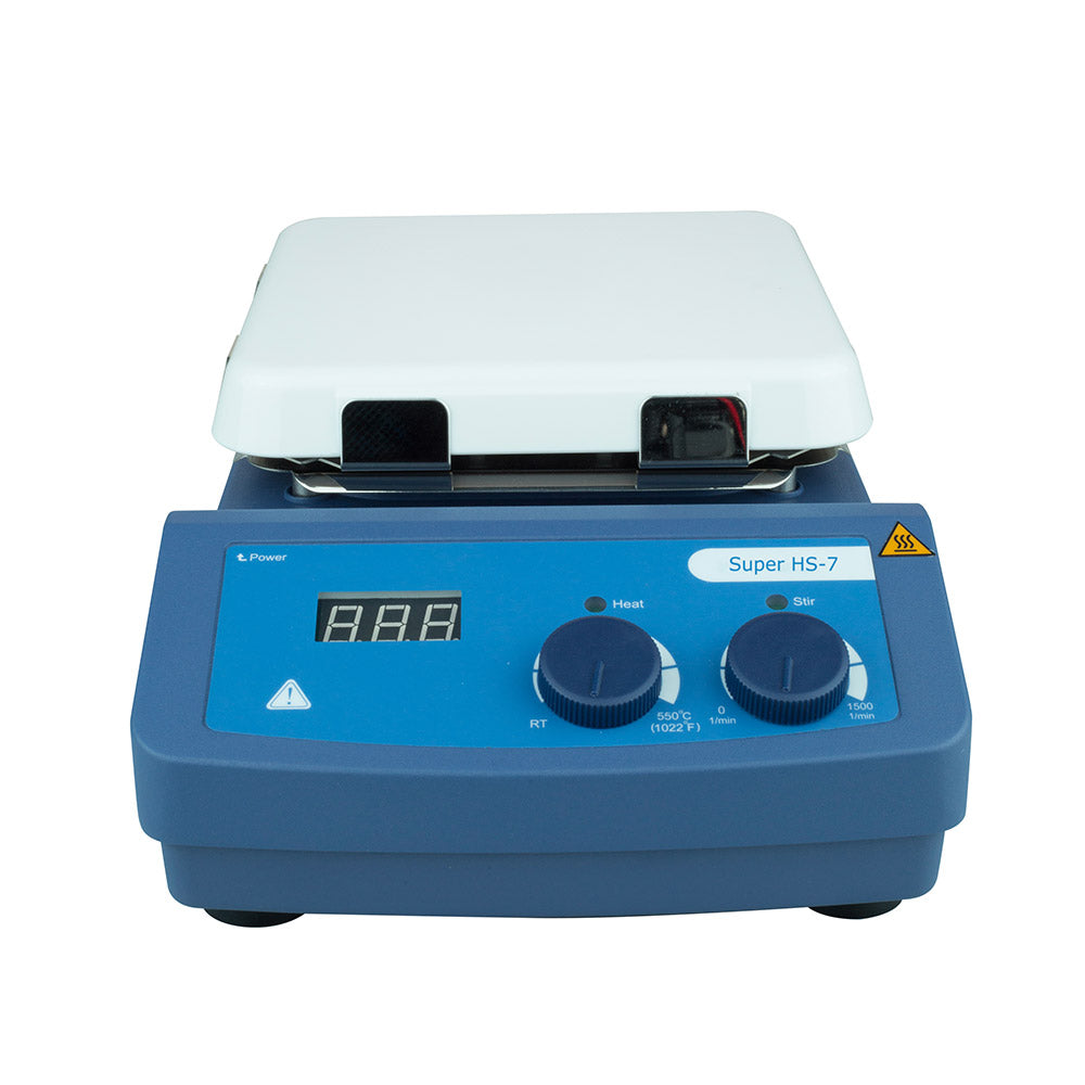 LED Digital 7’’ Square Hotplate Magnetic Stirrer Glass Ceramic Hotplat ...