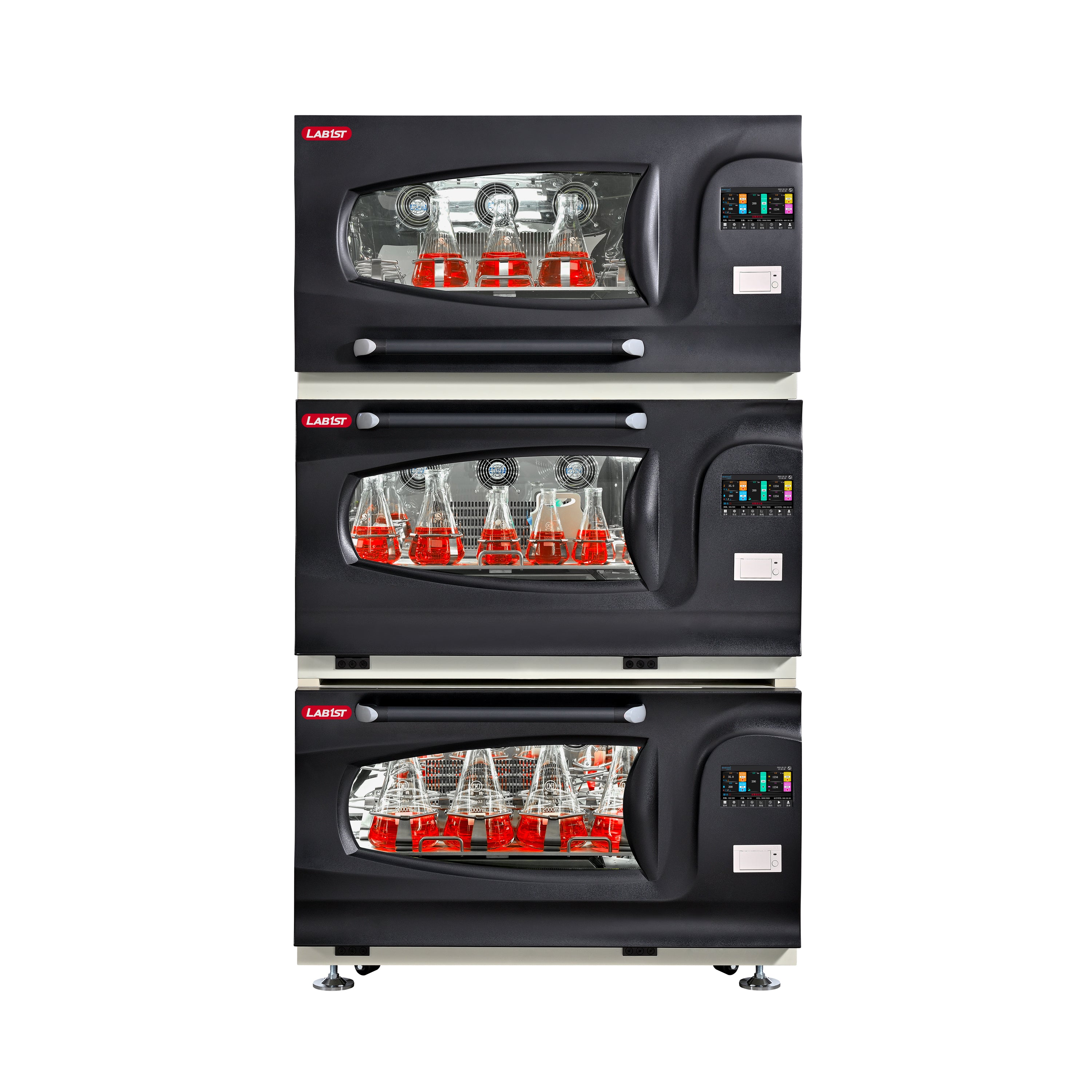 1‘’ or 2'' Orbit 4° to 60°C 180L Programmable Stackable Incubator Shak ...