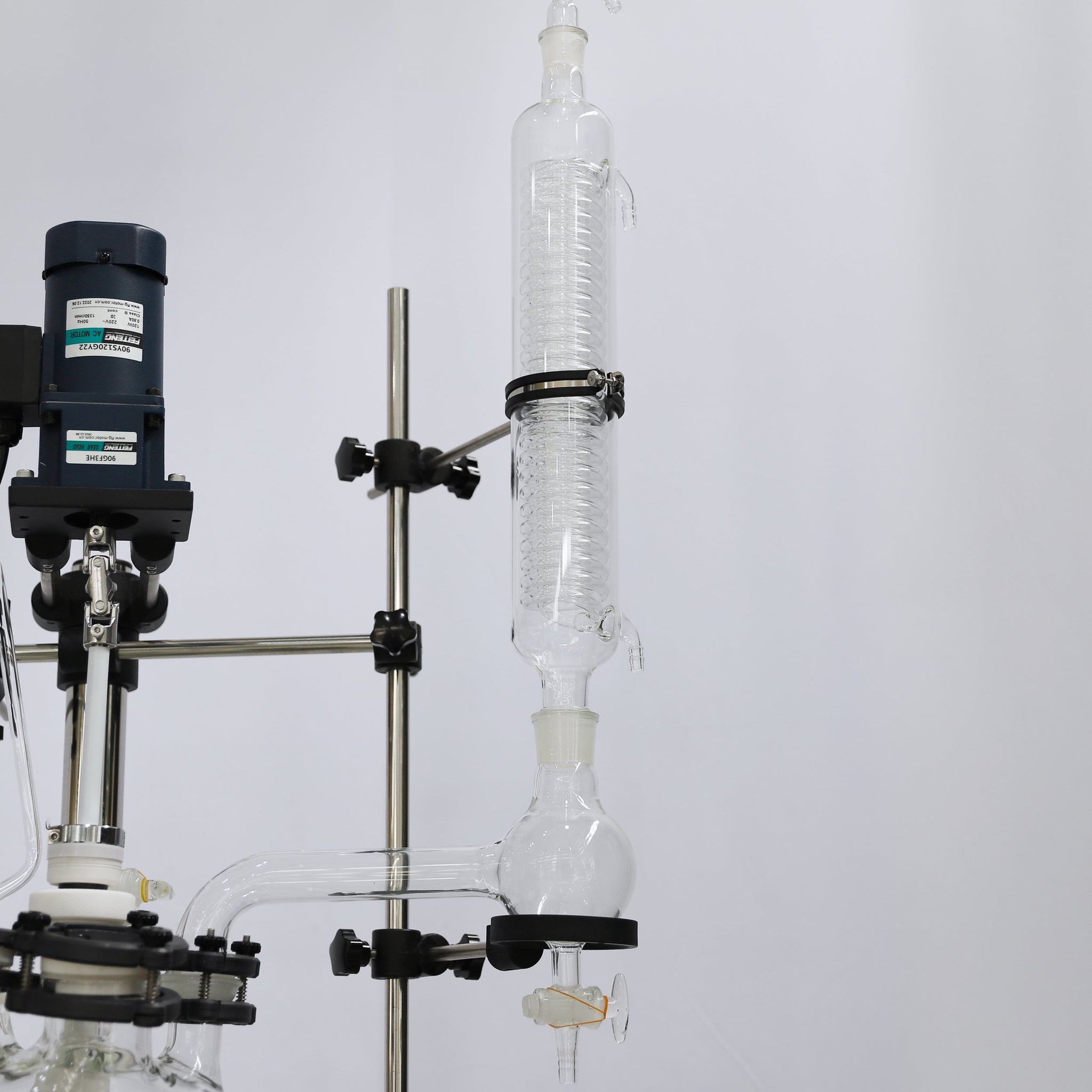 10L Chemical Lab Jacketed Glass Reactor Vessel with Digital Display for ...