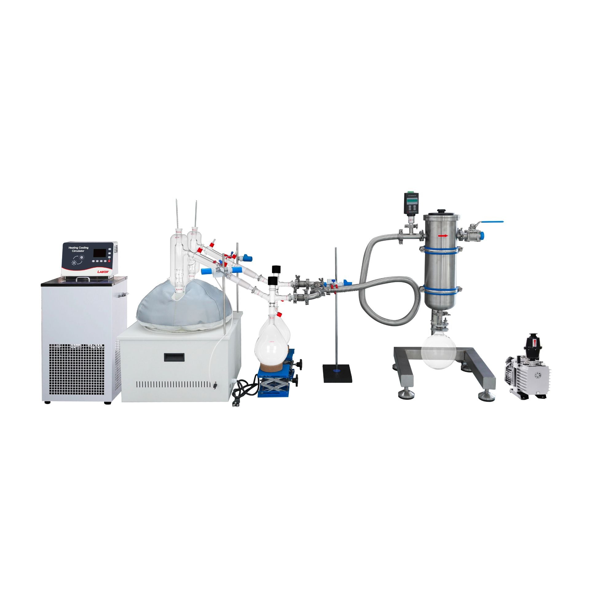 20L Stainless Steel Short Path Distillation Kit with Dual Layer Cold T ...