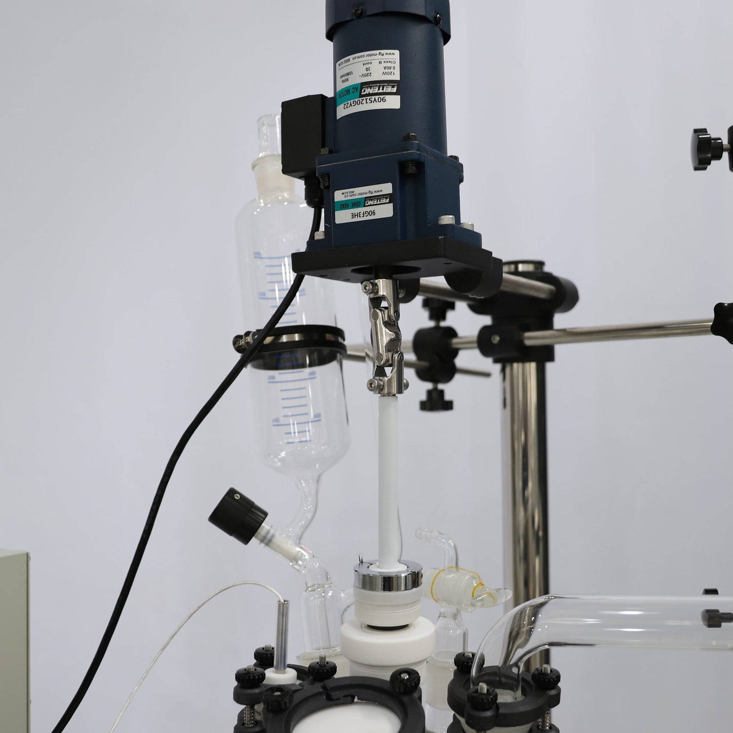30L Chemical Lab Jacketed Glass Reactor Vessel with Digital Display for ...