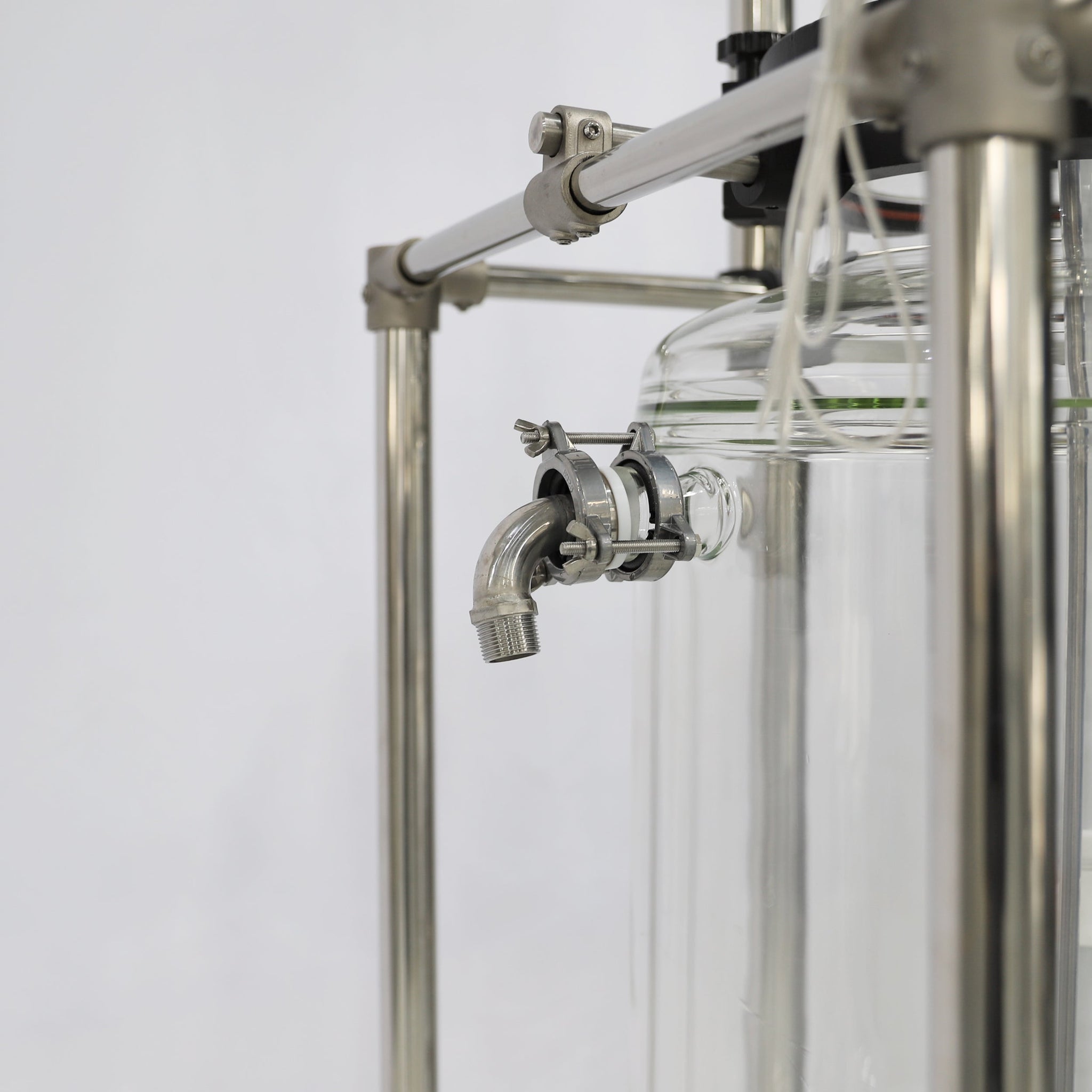 50L Chemical Lab Jacketed Glass Reactor Vessel with Digital Display for ...