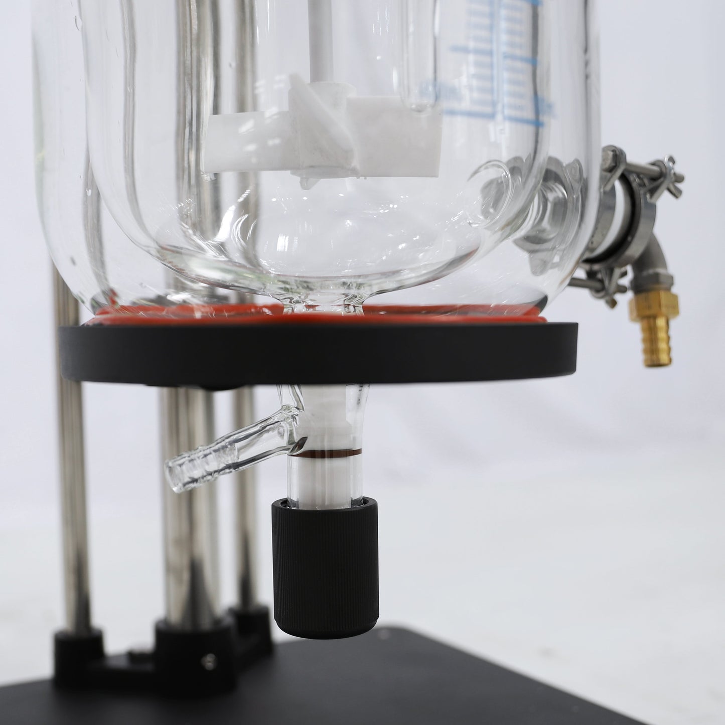 5L Chemical Lab Jacketed Glass Reactor Vessel with Digital Display for ...